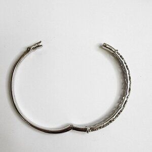 JWBR | Jewelry | Jwbr Sterling Silver 925 Hinged Bangle Bracelet Filigree Scrolls Safety Latch ...